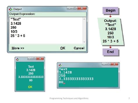 visual logic output