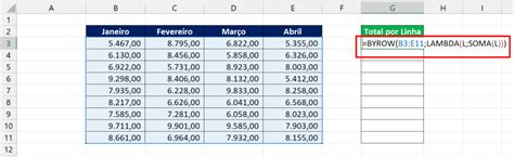 Função Byrow Vs Bycol No Excel 365 Ninja Do Excel