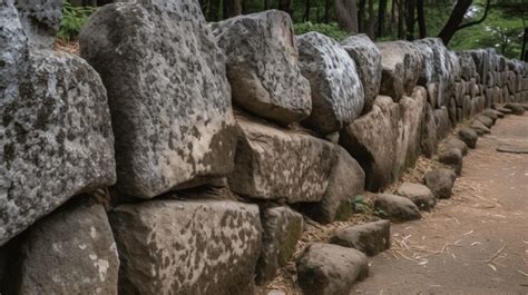 길에 만들어진 큰 돌 화살표 구멍 쐐기 자국 성의 돌담에 사용된 돌을 쪼갠 곳 배경 일러스트 및 사진 무료 다운로드 Pngtree