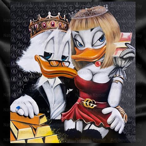 Картина дисней Скрудж Макдак маслом на холсте ⋆ Art Boutique