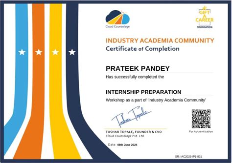Prateek Pandey On Linkedin Im Happy To Share That Ive Obtained A New Certification Internship