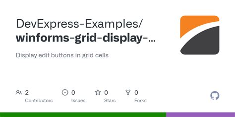 github devexpress examples winforms grid display edit buttons in