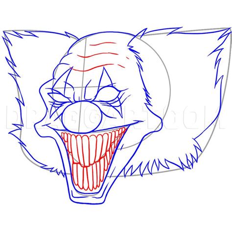 How To Draw Killer Clowns Step By Step Drawing Guide By Dawn Tattoo Design Book Scary