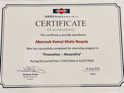 Abanoub Kamal On Linkedin I Am Thrilled To Share That I Have Successfully Completed My Summer