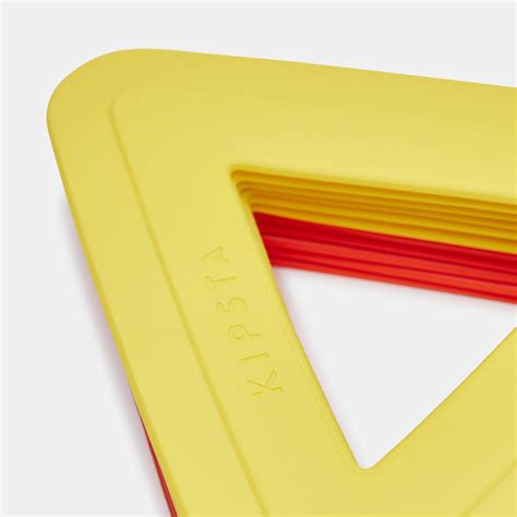 Flat Discs 12 Pack Orangeyellow Decathlon