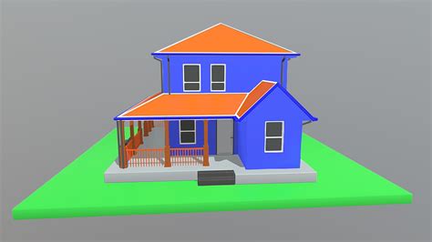 Low Poly House 3d Model Download Free 3d Model By Omkarsuryavanshi