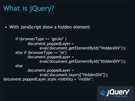What Is JQuery With JavaScript
