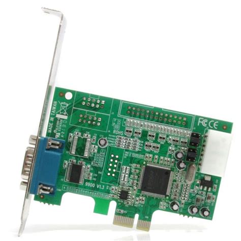 PCI Express Serial Card RS UART Half Height Single Chip StarTech