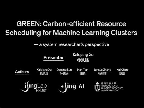 Free Video Green Carbon Efficient Resource Scheduling For Machine Learning Clusters From