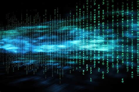 digital abstract network binary code ai generated stock image image
