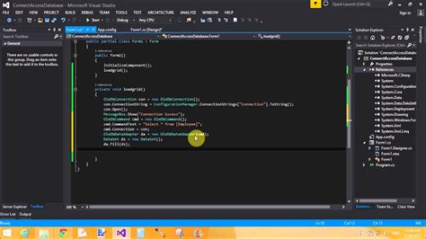 How To Connect Access Database To Windows Form C Part 22 Youtube
