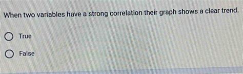 When Two Variables Have A Strong Correlation Their Graph Shows A Clear