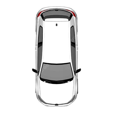 Vista Superior Do Carro Branco Vetor Png Carro Veículo Transporte
