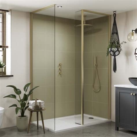 Multipanel Sage Green Tile Effect Shower Panel Wet Wall Works