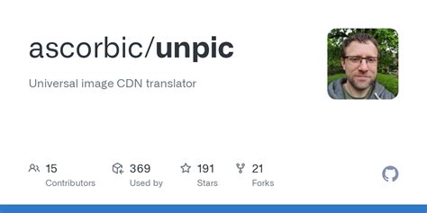GitHub Ascorbic Unpic Universal Image CDN Translator