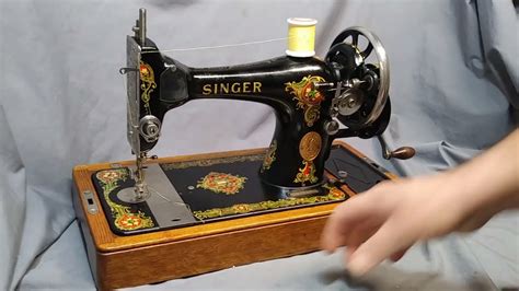 Singer Sewing Machine With Hand Crank At Alex Grey Blog
