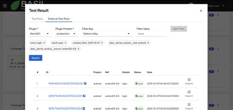 Test Runs And Test Results — Basil 100 Documentation