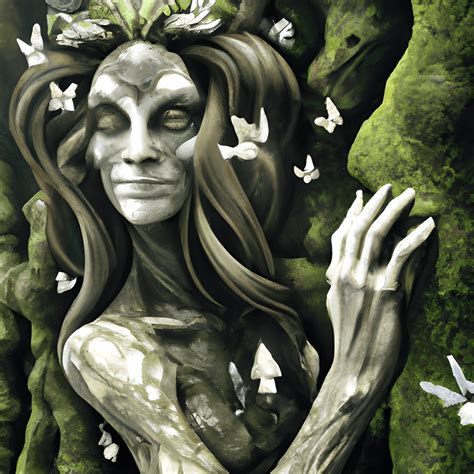 Painting Lady Dryad Tree Nymph Queen · Creative Fabrica