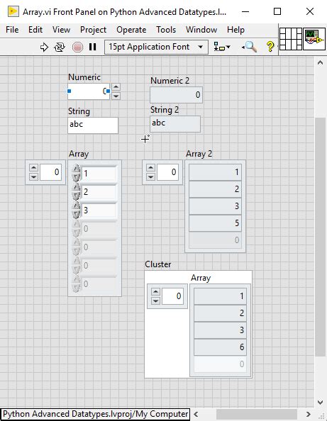 Advanced Datatypes With Python Node In Labview