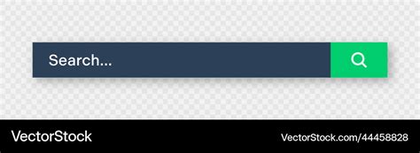 Search Bar Template Internet Browser Engine Vector Image