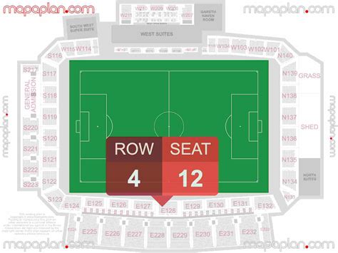 Hbf Park Seat And Row Numbers Detailed Seating Map Perth