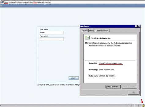 Installing And Configuring Epm 11113 System With Ssl Enabled On All Layers