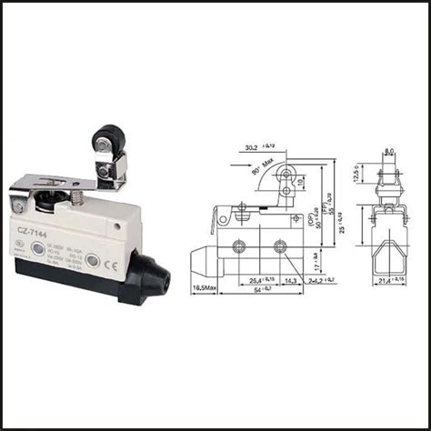 Switch Travel Limit Switch 15A Electrical Safety Key Interlock Switch Compact Prewired Micro