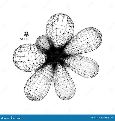 Molecule Graphic Design Vector Illustration 3d Connection Structure For Chemistry And Science