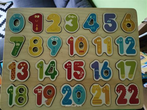 Wooden Numbers Puzzle Hobbies And Toys Toys And Games On Carousell