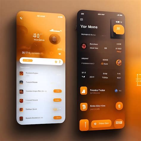 Premium AI Image Elegant Mobile App UI Design
