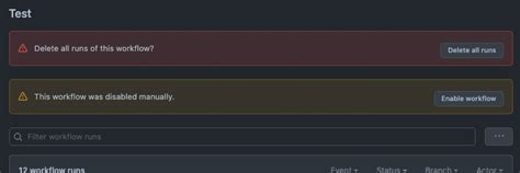 Option To Delete All Workflow Runs Cleanup Old Workflows · Issue