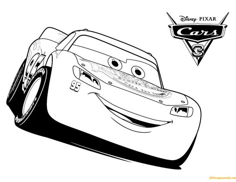 Lightning Mcqueen Cars 3 Coloring Pages
