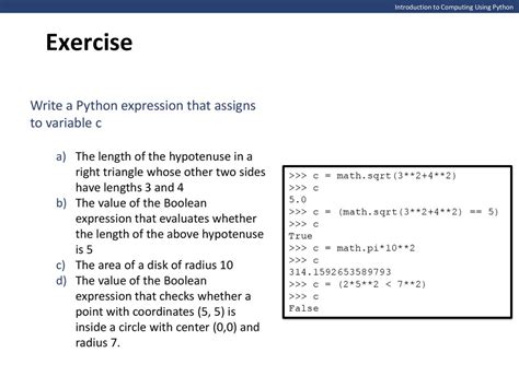 Python Data Types Expressions Variables And Assignments Strings Ppt
