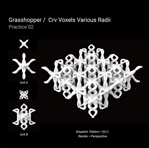 Parametric Grasshopper Curve Voxles Behance