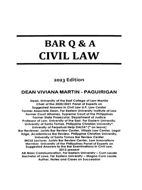 Qanda 2023 Civ Pdf