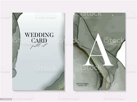 벡터는 녹색과 금 대리석 스플래시 대리석 부드러운 그런 지 수채화 질감 배경에 날짜 카드를 저장합니다 모던 한 감촉 파티 디자인