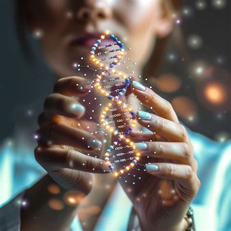 Premium Photo Animated Visualization Of Dna In Molecular Biology