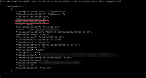 How To Create A Aws Rds Snapshot