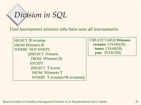 Ppt The Sql Query Language Powerpoint Presentation Free Download