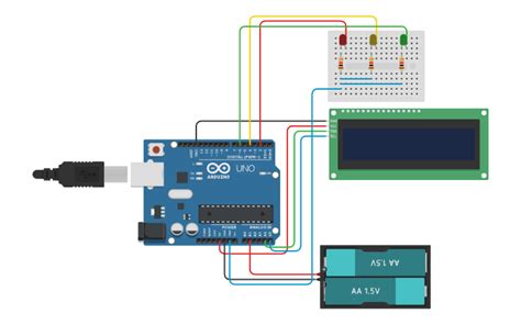 Circuit Design Battery Tinkercad