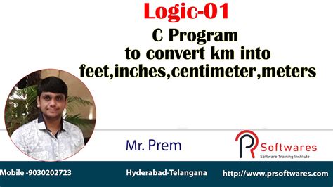 C Language Logic 01 Prsoftwares Youtube
