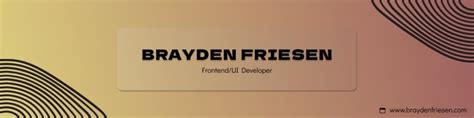 Brayden Friesen Ui Developer Cooltrax Linkedin