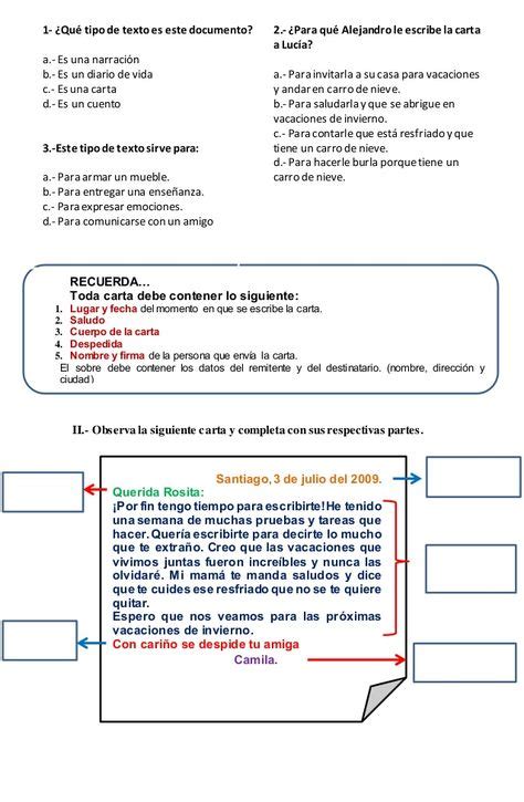 Que Es La Carta Y Sus Partes