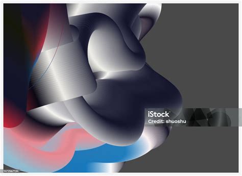 추상 우아한 모션 실크 미니멀리즘 컬러 그라데이션 배경 개념에 대한 스톡 벡터 아트 및 기타 이미지 개념 곡선 그라데이션 Istock