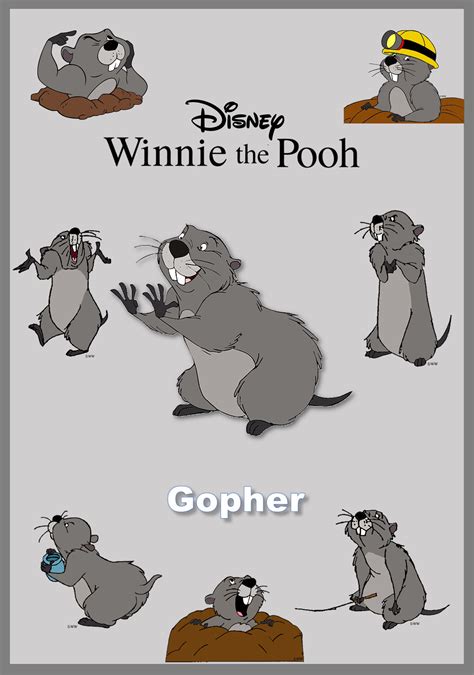 Winnie The Pooh Character Gopher By Gikesmanners1995 On Deviantart