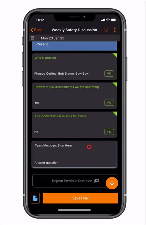 using a repeating question or section in a form site app pro