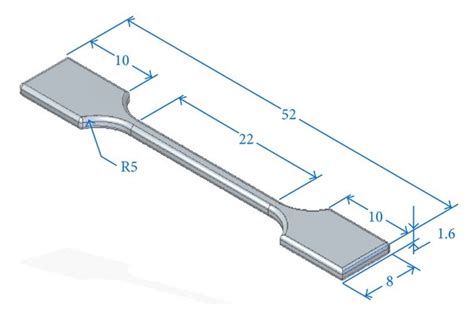 Geometry Of Ldp Test Specimen Download Scientific Diagram
