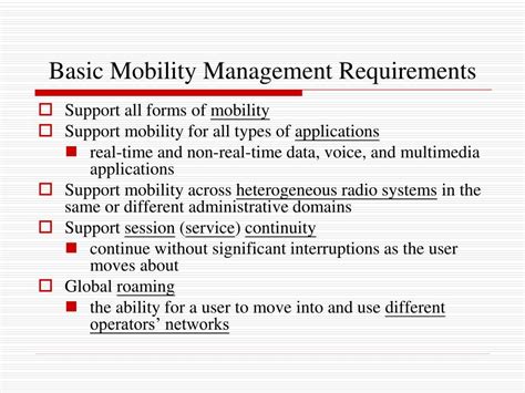 Ppt Mobility Management In Ip Based Wireless Networks Powerpoint