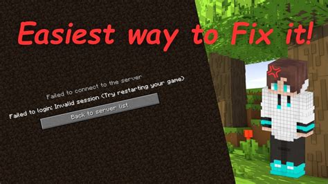 How To Fix Failed To Login Invalid Session Try Restarting Your Game Easiest Way Youtube