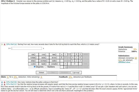 0 problem 4 consider your answer to the previous